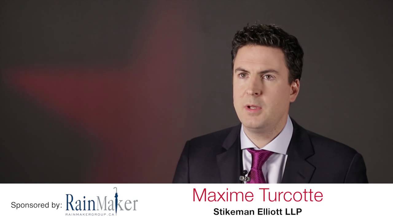 Maxime Turcotte - Stikeman Elliott LLP – Lexpert Rising Stars 2014 ...