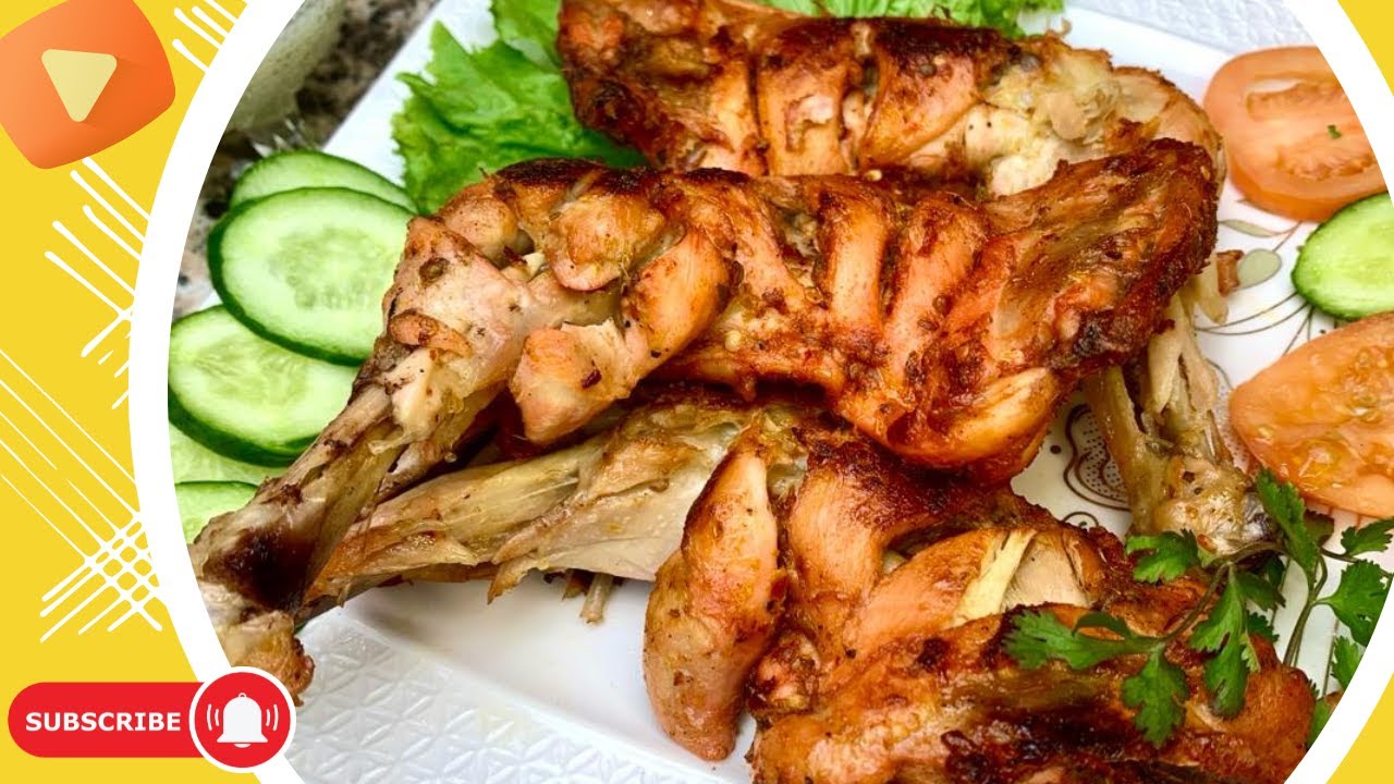 FULL CHICKEN ROAST | Whole Fried Chicken Recipe Cooking in village ...