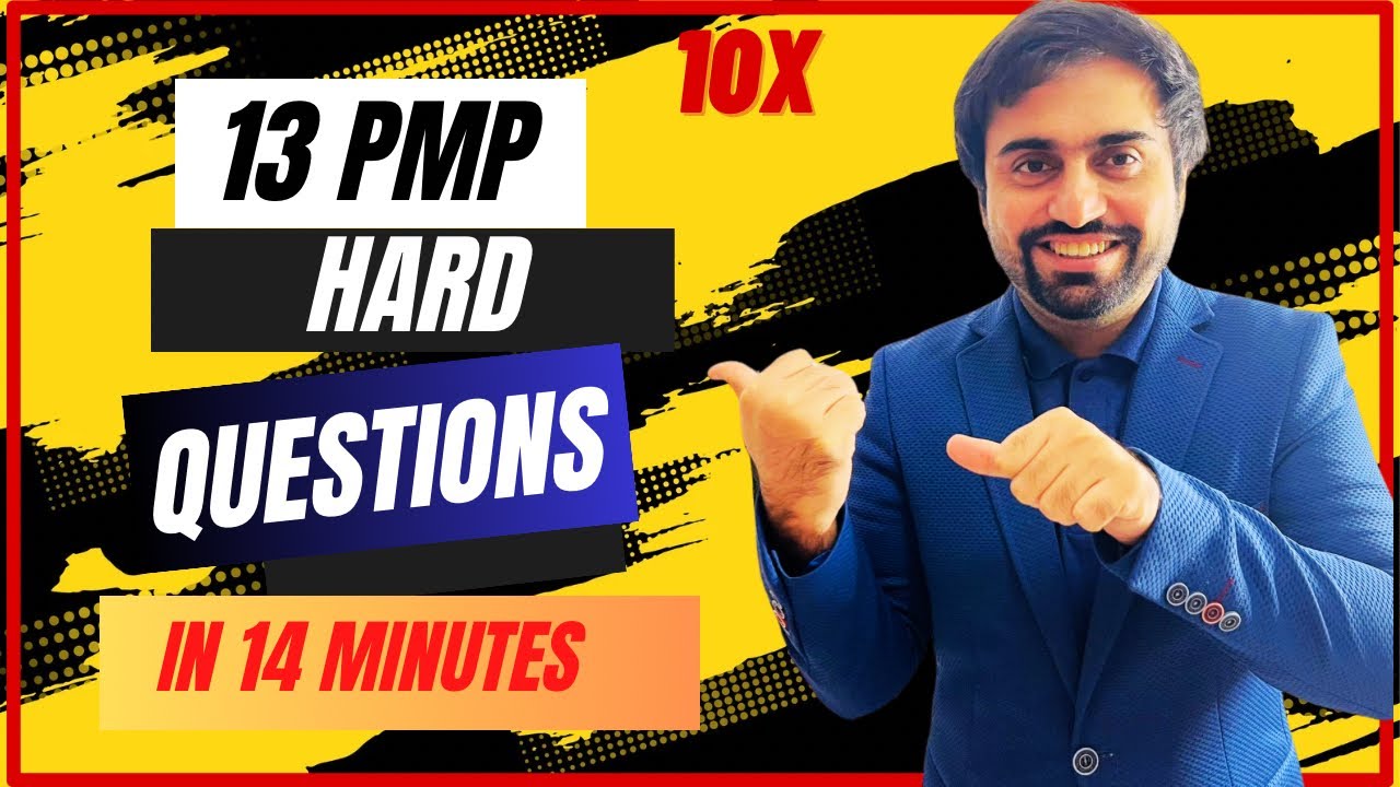 13 PMP Hard Questions In 14 Minutes || #pmp ,#pmi, #projectmanagement # ...