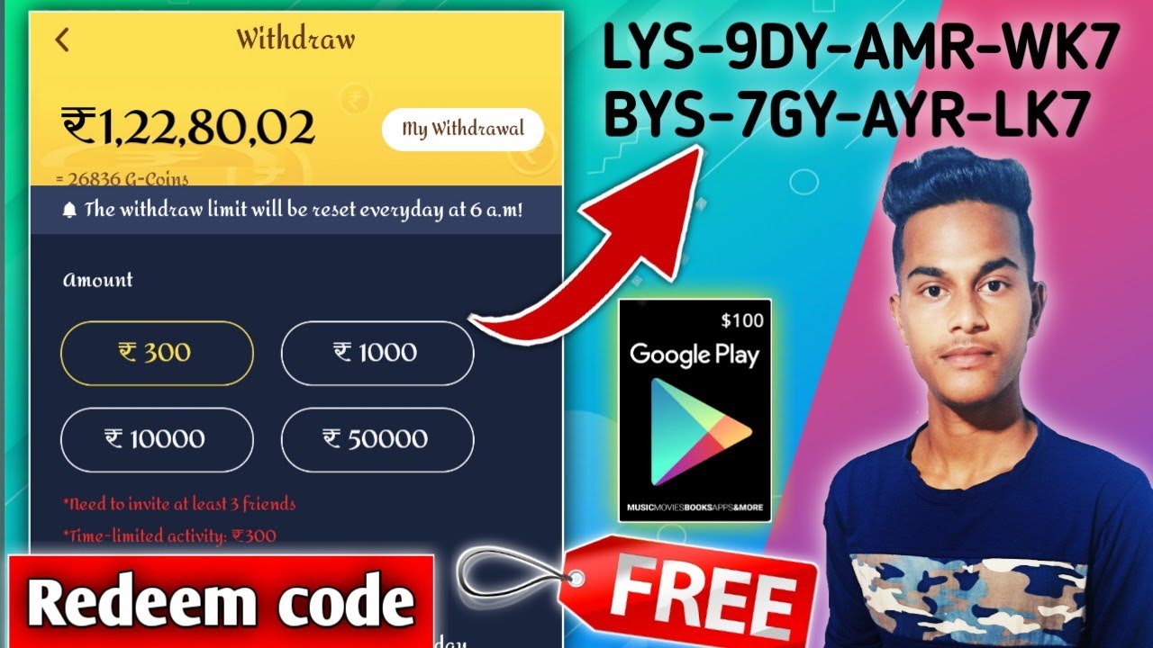 How To Get "free" Play Store Redeem Codes -100% working App !! Download ...