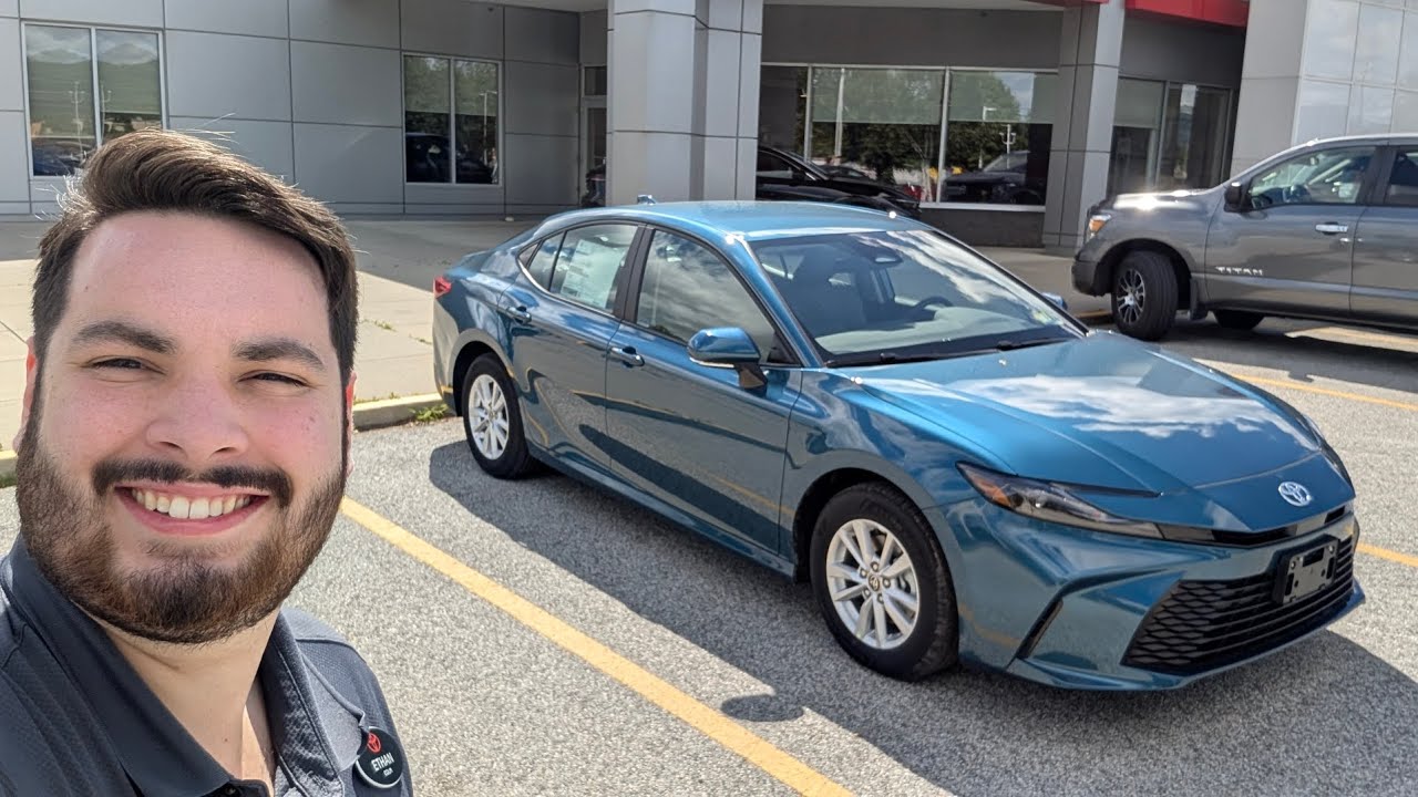 2025 Toyota Camry LE in Ocean Gem - YouTube