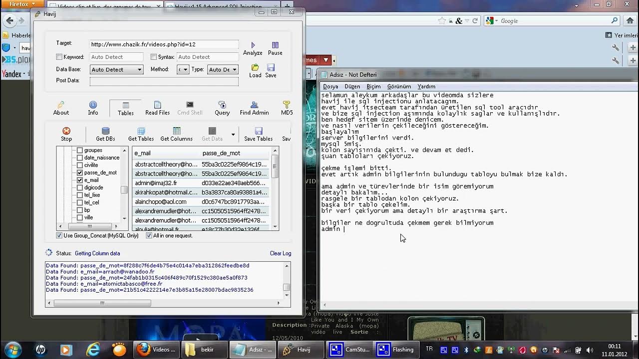 Web Hacking havij ile sql injection - YouTube