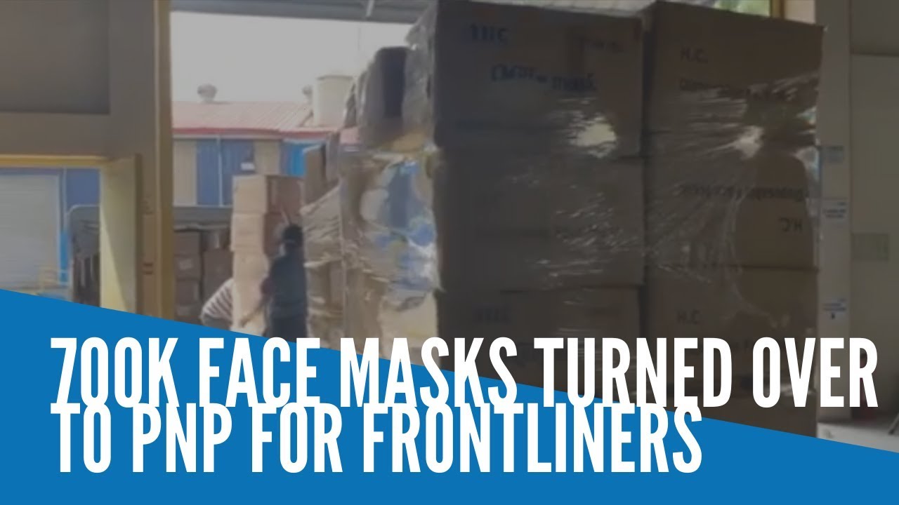 700K face masks turned over to PNP for frontliners - YouTube