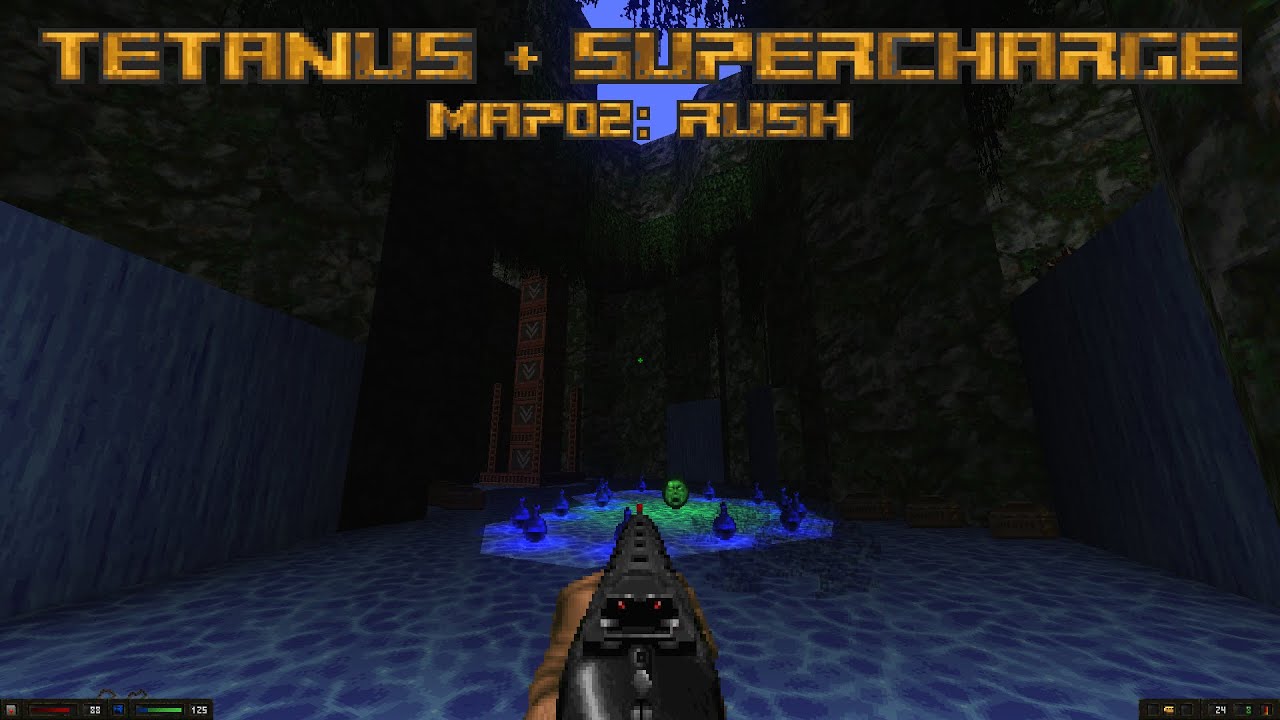 Doom 2 | Tetanus + Supercharge, map02: Rush - YouTube