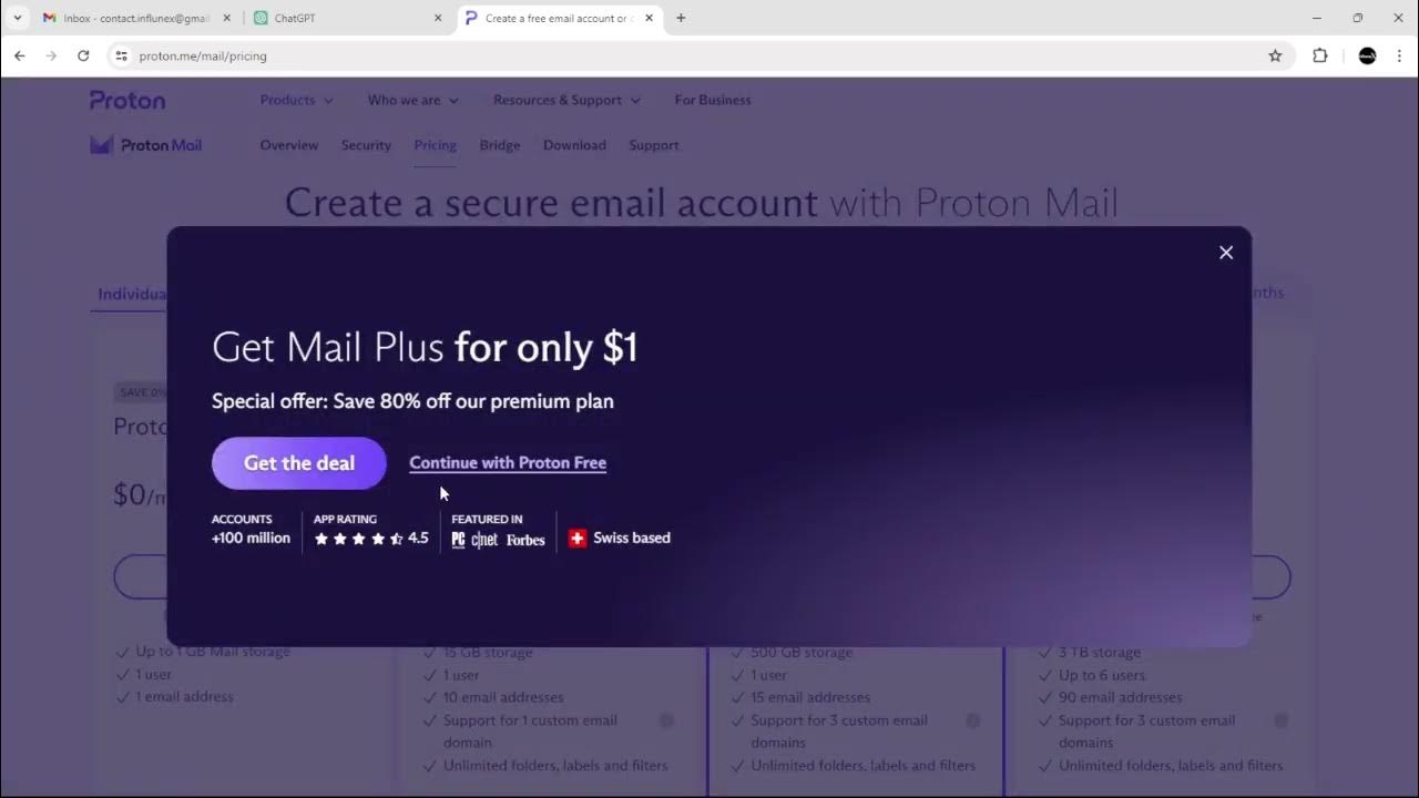 how to sign up for protonmail - YouTube