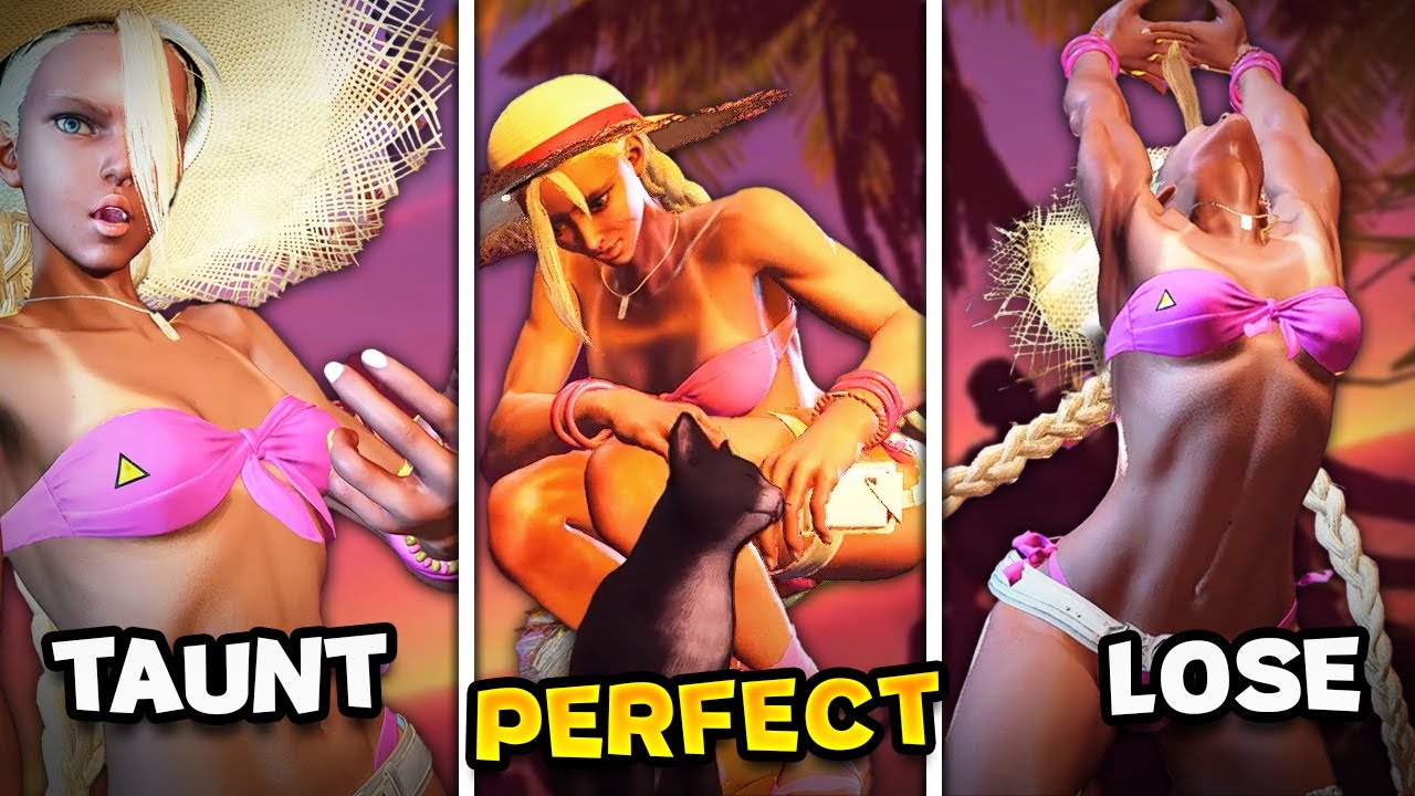 Street Fighter 6 - Cammy Outfit 4 Animations (Perfect, Taunts, Special ...