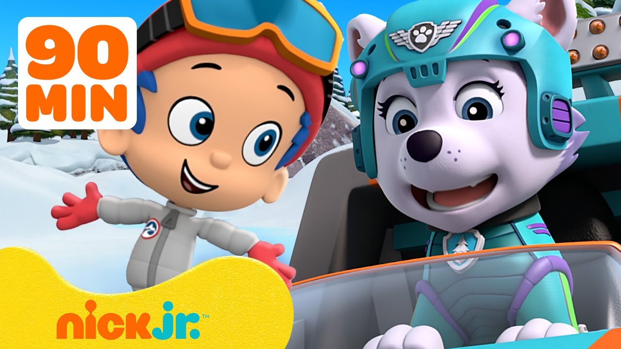 Winter & Snow Adventures With PAW Patrol ☃️ w/ Bubble Guppies, Blaze ...