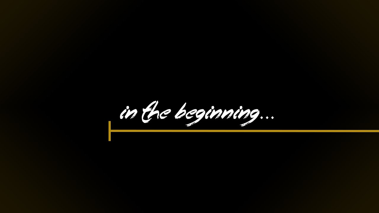 In the Beginning... - YouTube
