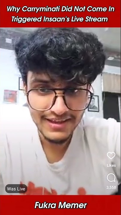 Carryminati Support Fukra Insaan Bigg Boss - Triggered Insaan Live Stream With Carryminati # ...