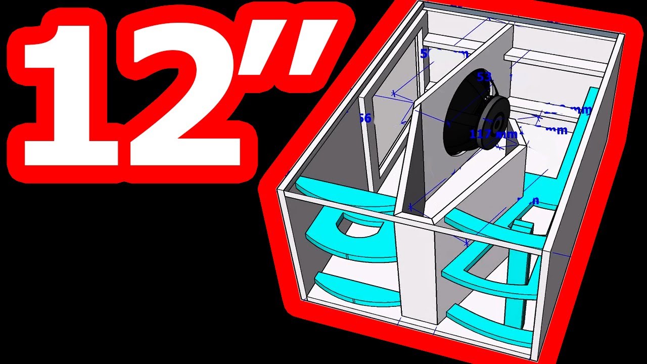 [PLAN] 12" Horn Bandpass Subwoofer 1818 style - YouTube