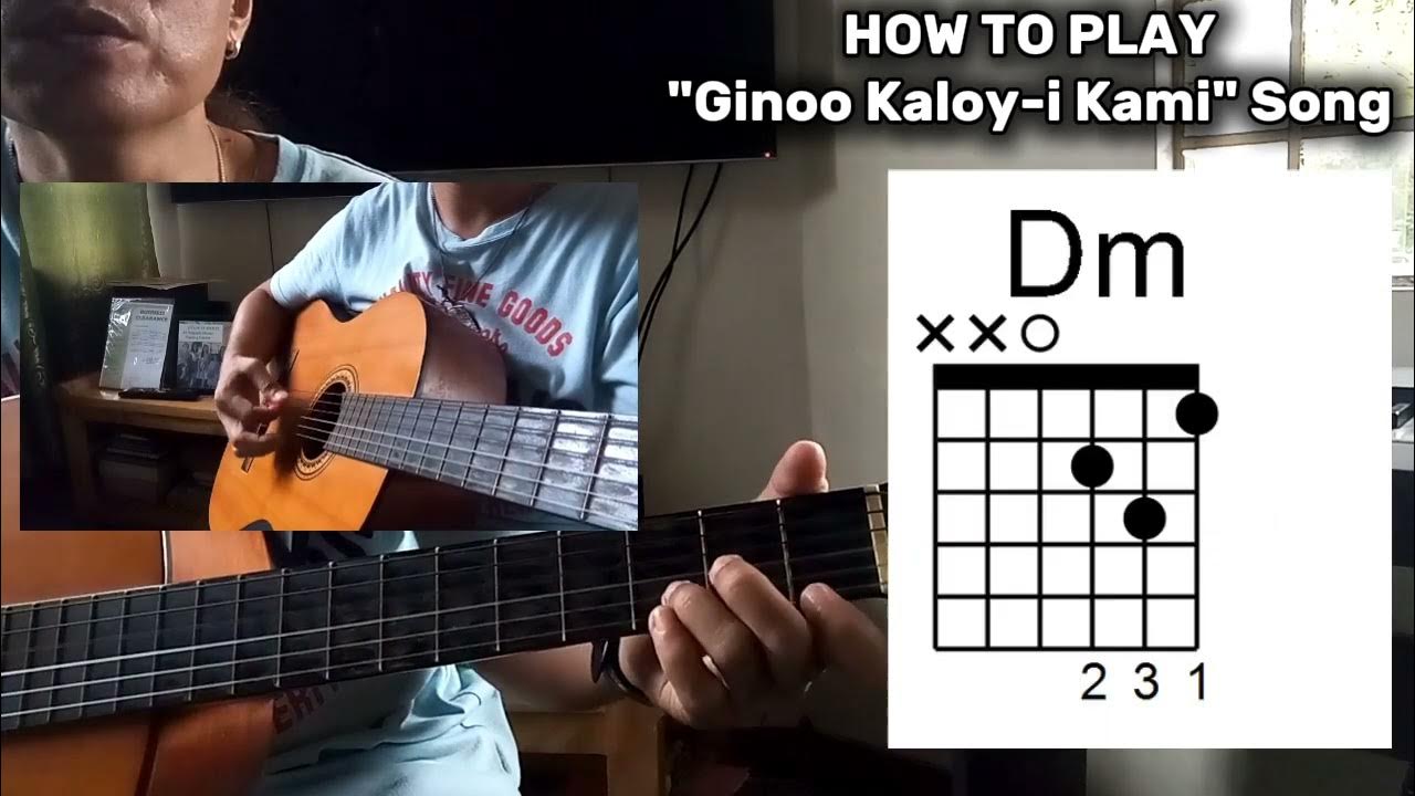 Basic Guitar Lessons | For Beginners | How To Play Ginoo Kaloy-i Kami Song | Teacher Jonith ...