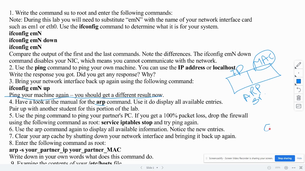 004 understanding ifconfig, ping, arp commands on Linux - YouTube