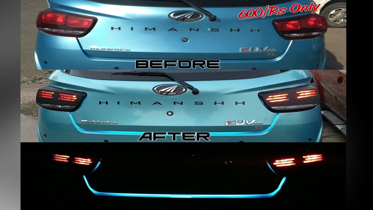 KUV100 Tail Light Modified in Just 600/Rs. - YouTube