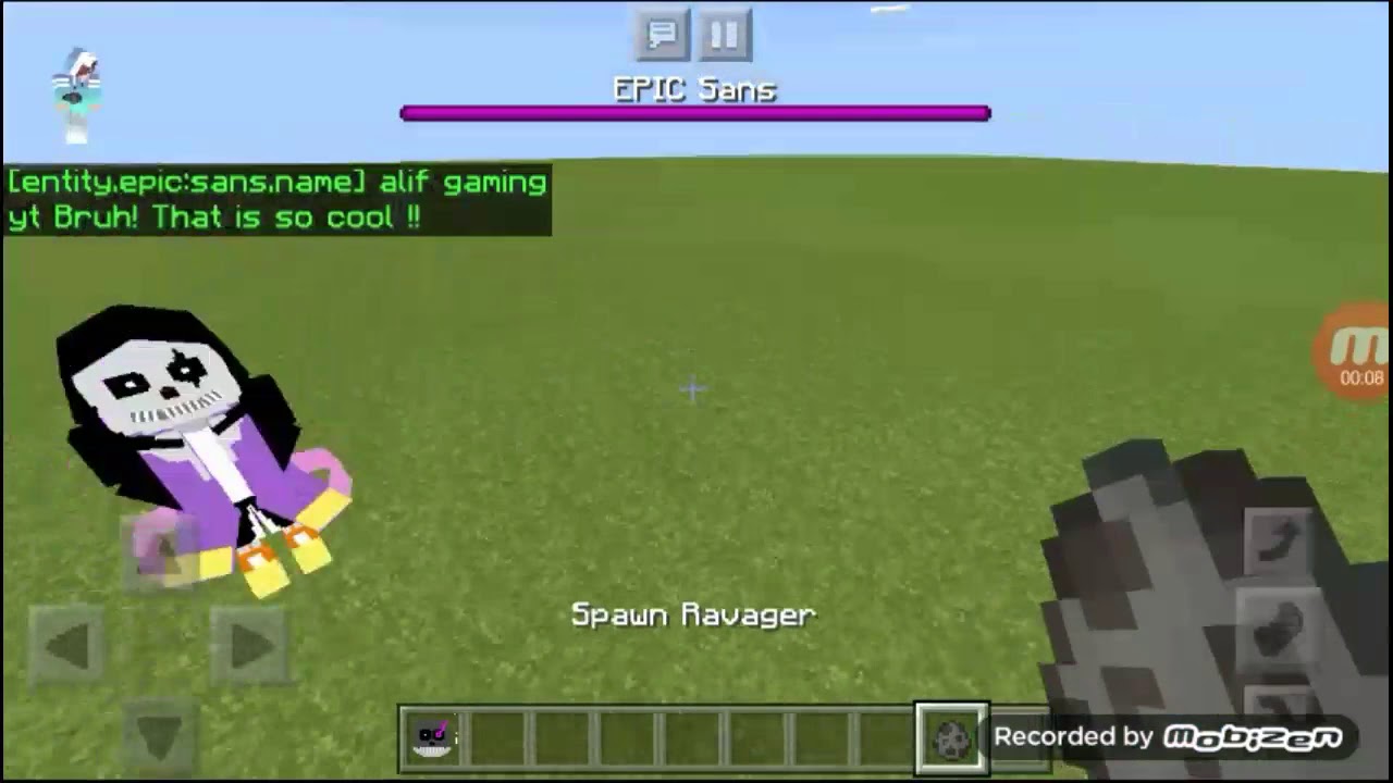 Epic Sans addons di minecraft | MCPE showcase addons - YouTube