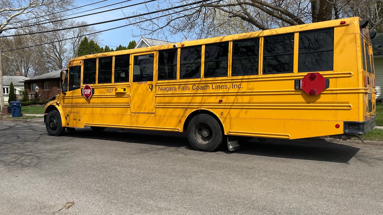 2014 Thomas C2 back seat ride bus 527 - YouTube