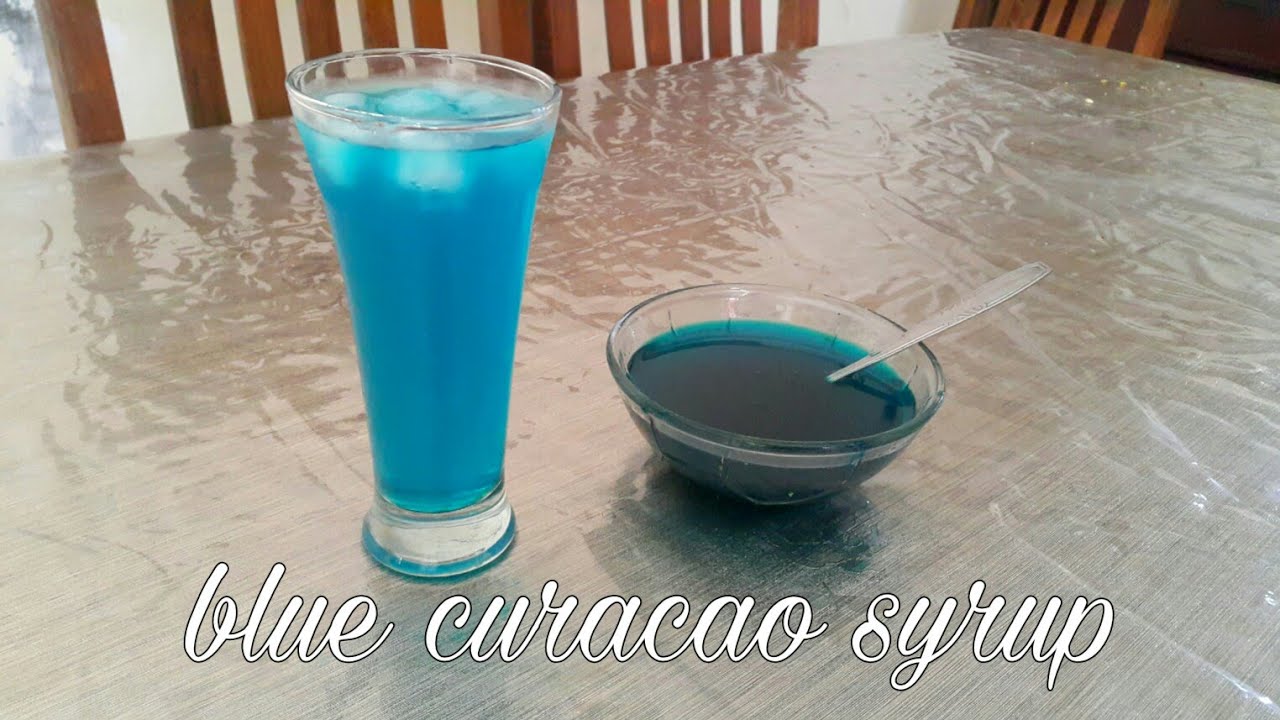Resep sirup - blue curacao syrup - YouTube