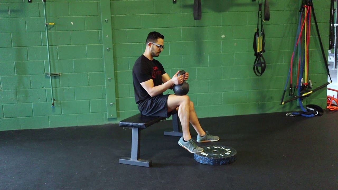 Seated Deficit 1-Leg Calf Raise - YouTube
