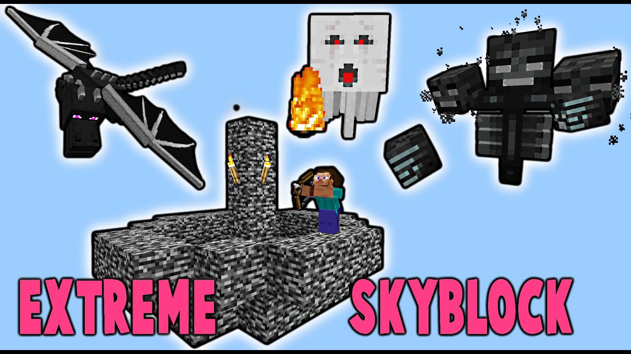 Ghast, Dragon and Wither [ProtoSky] EXTREME 1.16 Nether Skyblock Ep.13 ...
