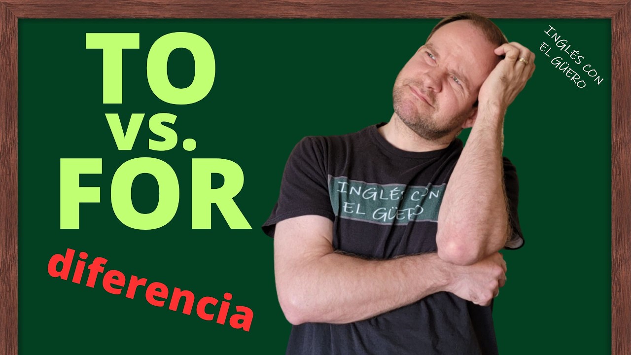 Cómo usar TO y FOR en inglés (clase 2) | Diferencia entre TO y FOR ...