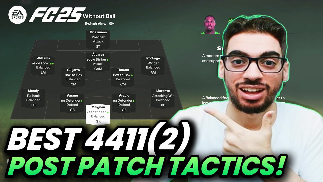 *POST PATCH* BEST META 4411 FORMATION AND CUSTOM TACTICS | FC 25 ...
