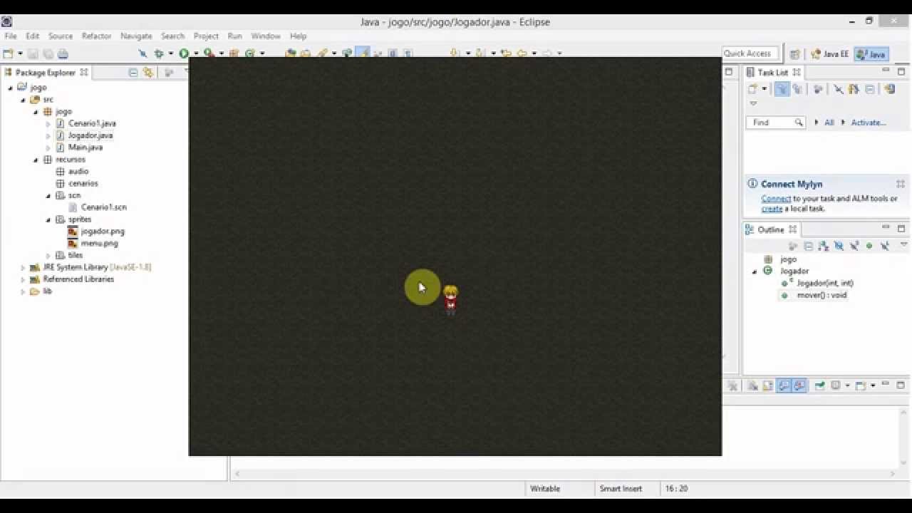 Jogos em Java 03 - Inserindo um personagem no game - YouTube