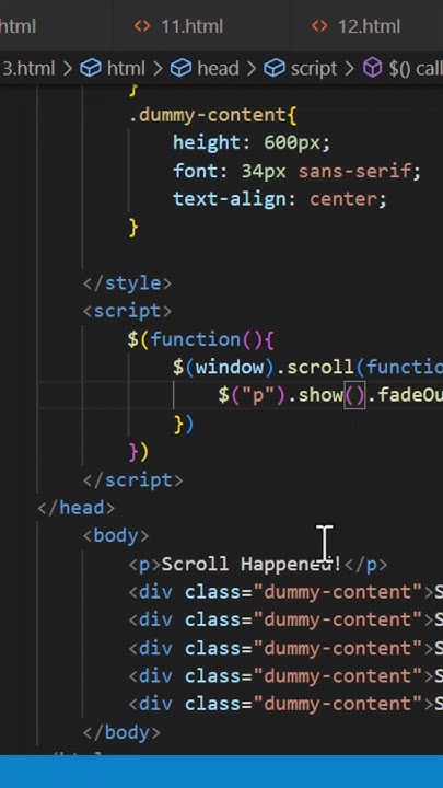 Executing A Function On Scroll Event In Jquery Shorts Html Css Javascript Coding Youtube 