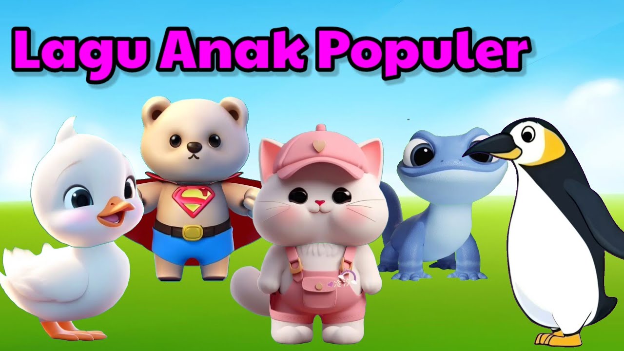 Lagu anak anak populer - dua mata,satu satu,kepala pundak,potong bebek ...