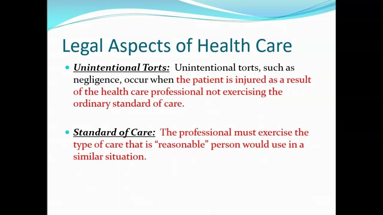 Legal Aspects of Healthcare: Power Point 1 - YouTube
