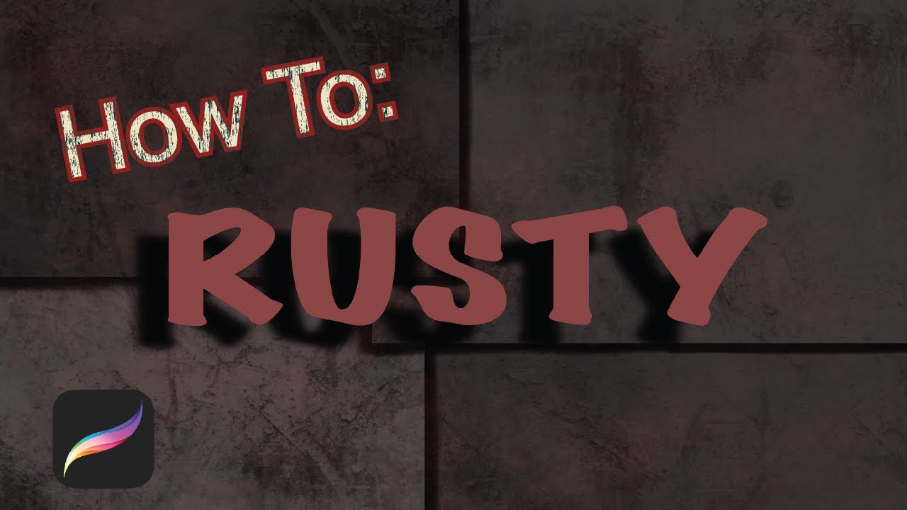 procreate - for beginners Rusty metal background - iPad tutorial how to ...