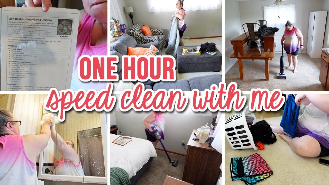 One Hour Speed Clean // Stay At Home Mom Clean With Me // Quick ...