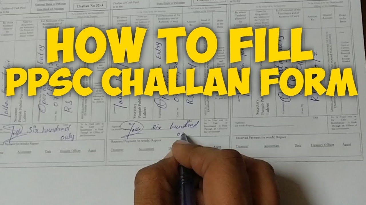 How To Fill PPSC forms | Tech Pogo - YouTube