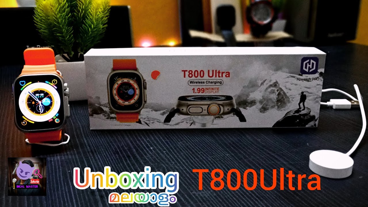 unboxing T800 Ultra smartwatc മലയാളം (IDEAL MASTER)🤩🤩🤩 - YouTube