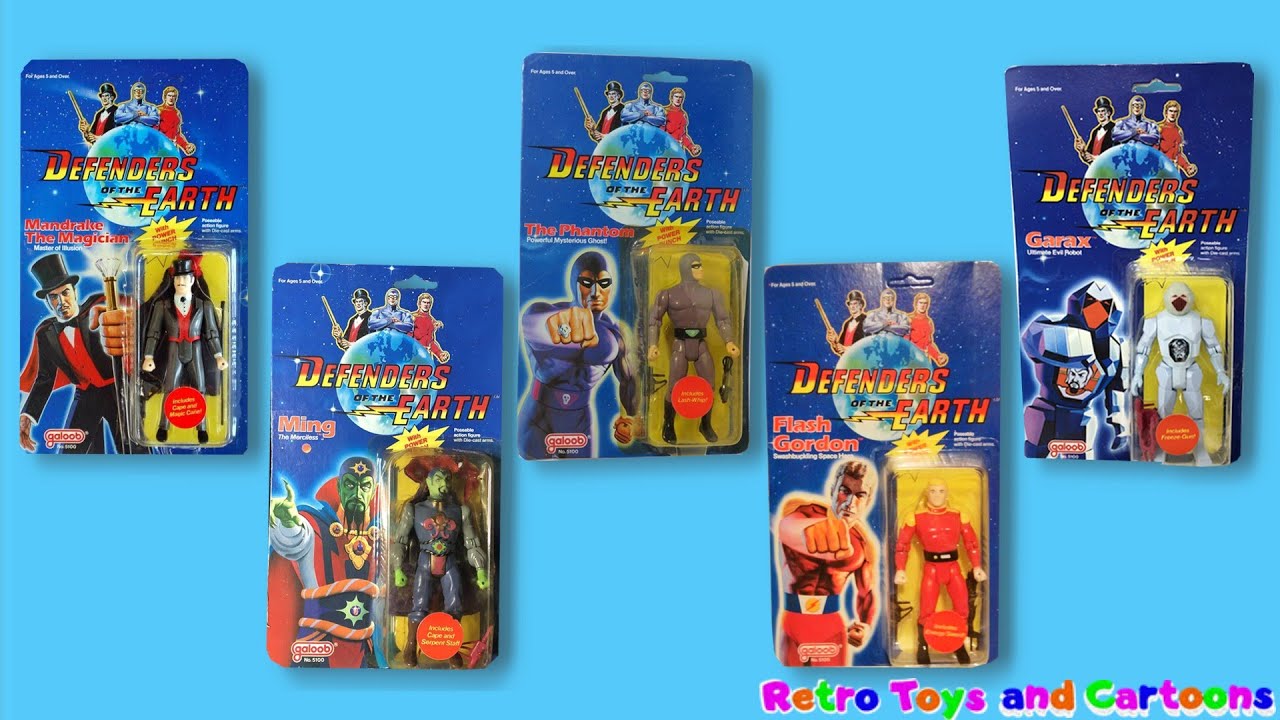Defenders of the Earth Action Figures Galoob Retro Toys and Cartoons ...