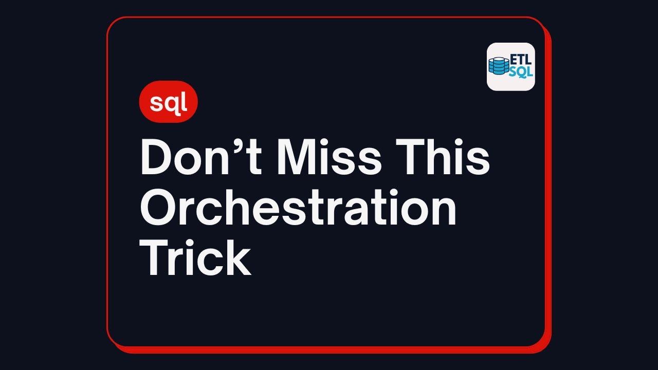 Intra-Day Job Orchestration & SQL: Complete Tutorial with Example #etl ...