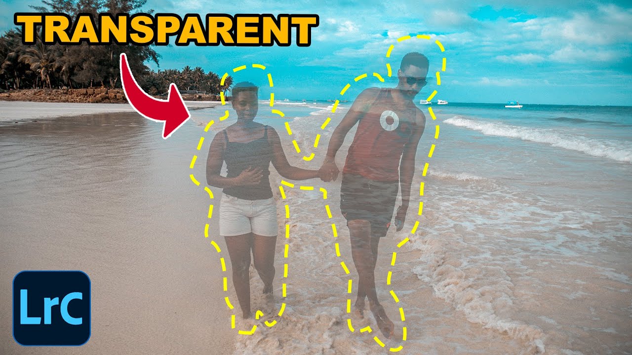 How to Transparent Yourself in Photo with Lightroom - YouTube