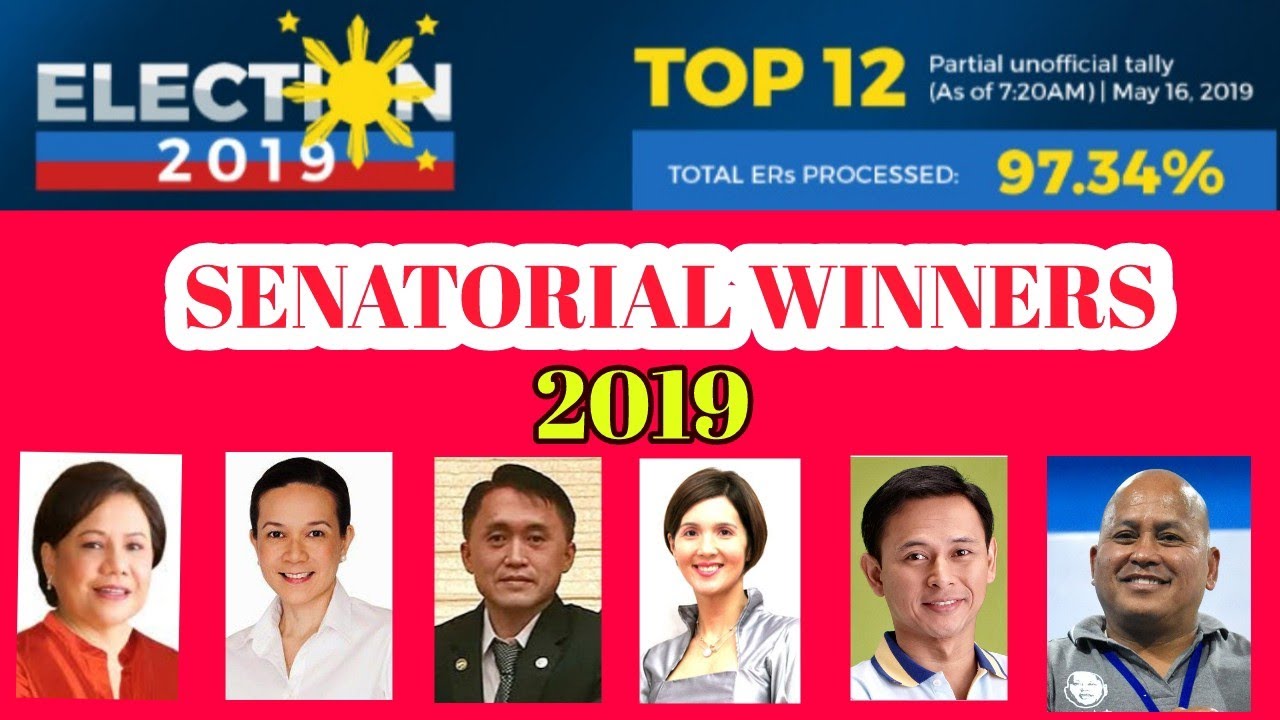 SENATORIAL WINNERS | PHILLIPPINEELECTION2019 (LATEST UPDATE AS OF MAY ...