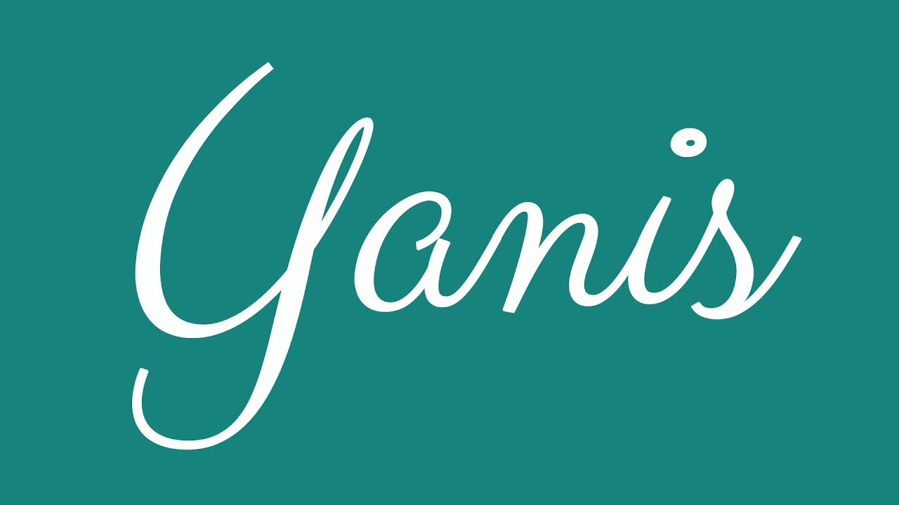 Learn how to Sign the Name Yanis Stylishly in Cursive Writing - YouTube