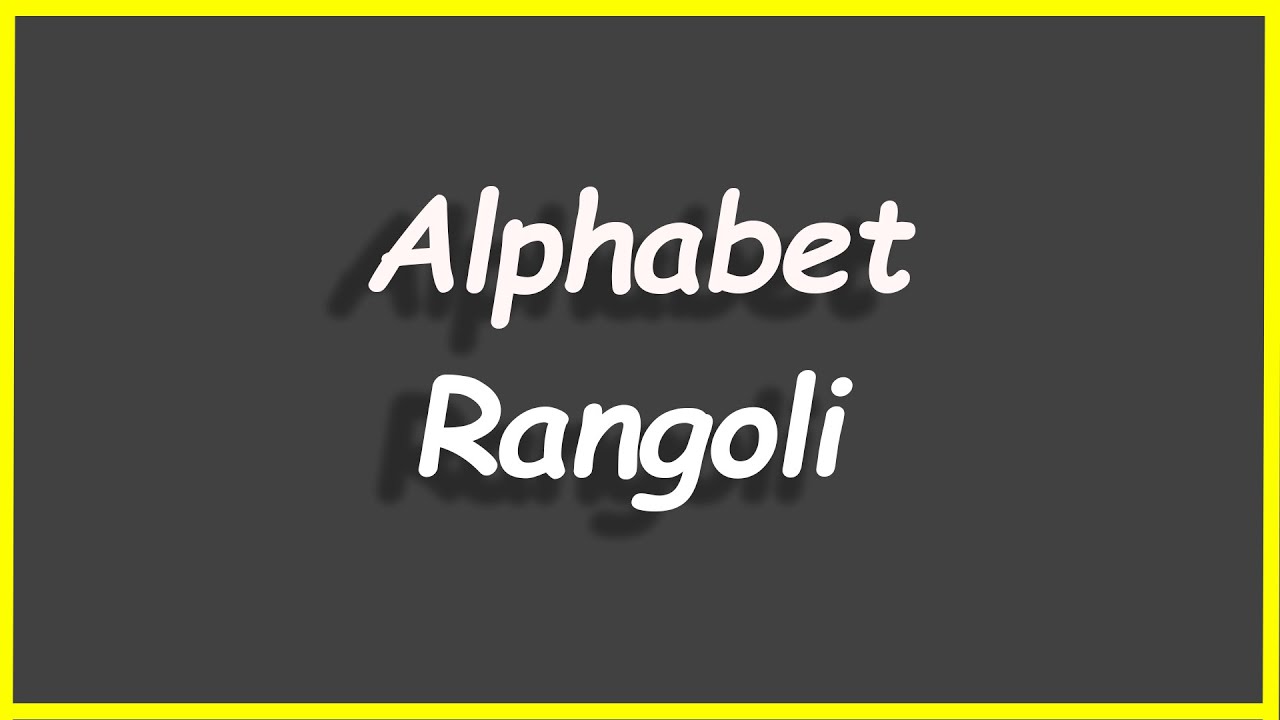 Python Programs #30: Alphabet Rangoli - YouTube