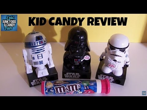 STAR WARS- DARTH VADER, R2D2, STORM TROOPER, Mini M&M's, KID CANDY REVIEW