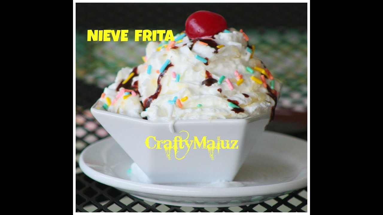 RECETA: como hacer Nieve Frita | Helado Frito | Diy: Fried Icecream ...