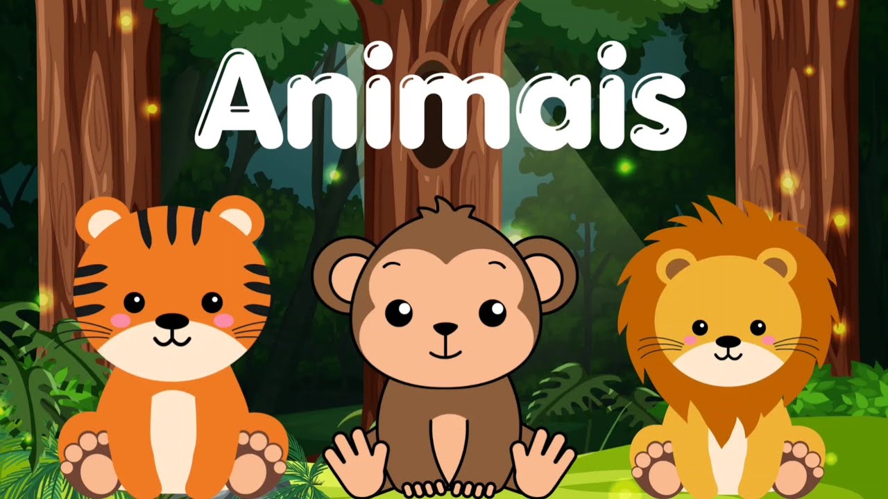 Os animais para crianças | Com vídeos de animais reais | Animais fofos ...