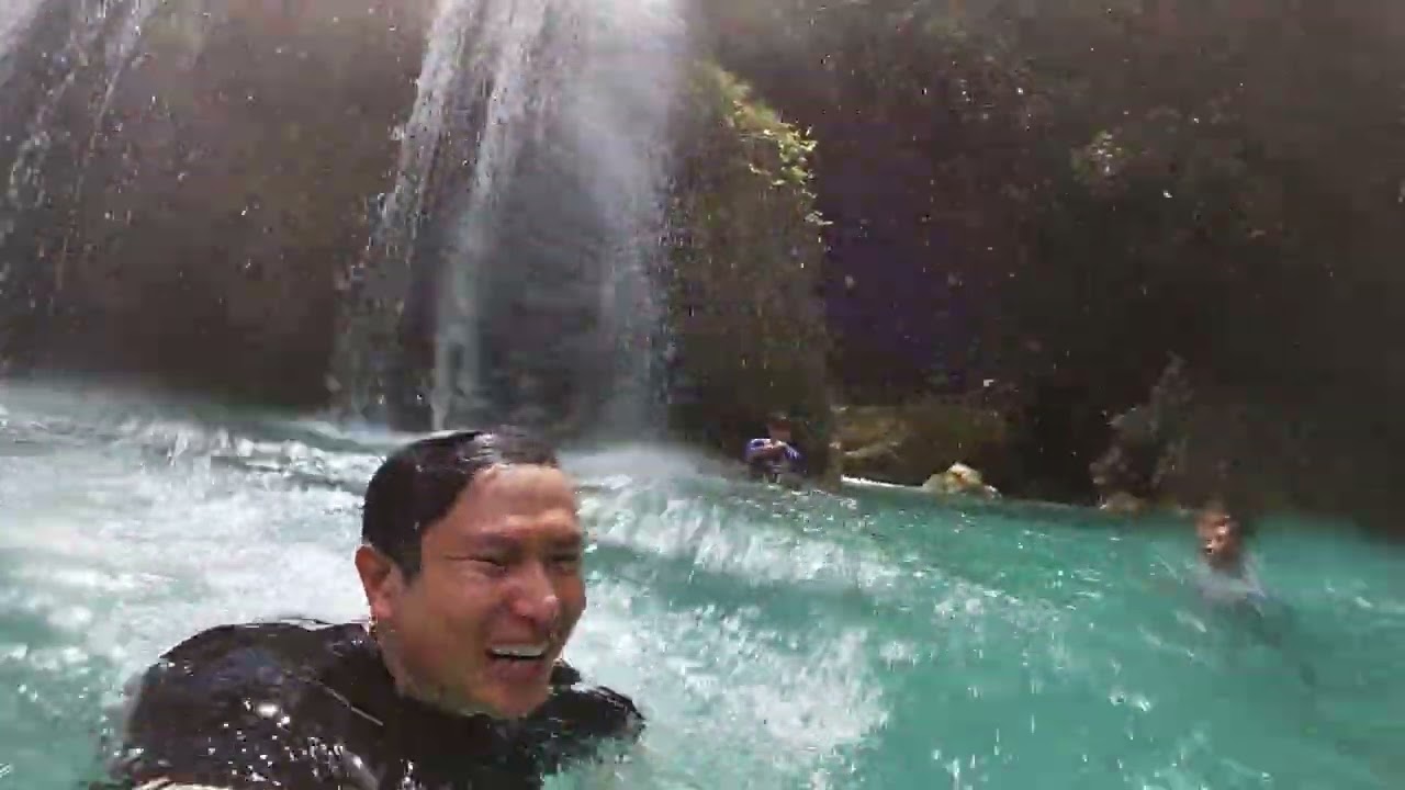 Screaming from a waterfall jump. - YouTube