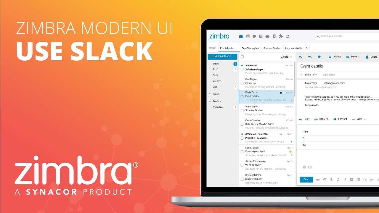 Zimbra Modern UI Demo - Using Slack - YouTube