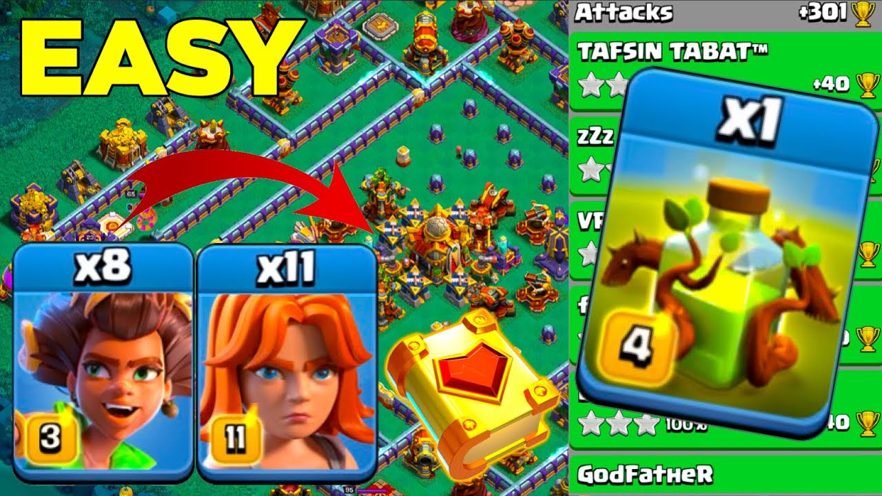 Overgrowth Magic: TH16 Root Rider Valks with Overgrowth Spell Rule ...