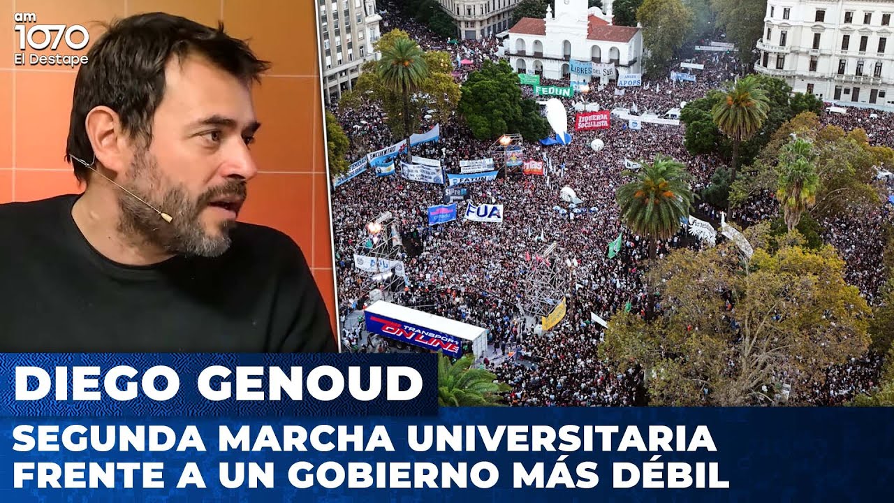 Segunda MARCHA UNIVERSITARIA frente a un gobierno más débil | Diego ...