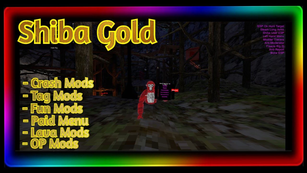 Shiba Gold Review OP ‖ Gorilla Tag Mod Menu Review - YouTube