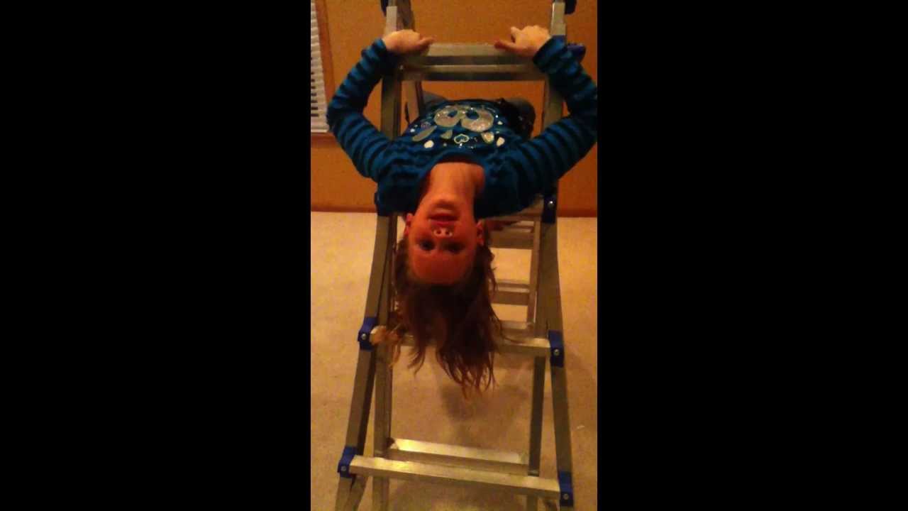 rebecca stuck in ladder - YouTube