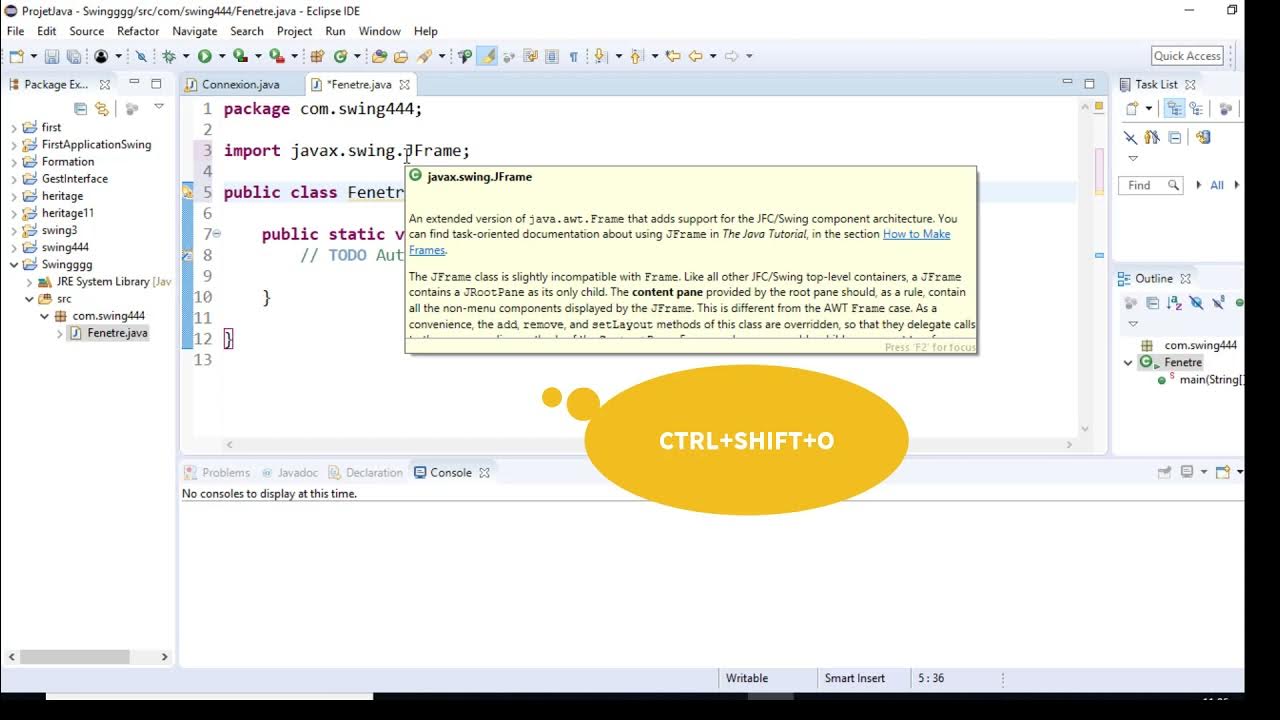 Tutoriel Java Swing #1 - Création d'une page d'authentification (Partie ...