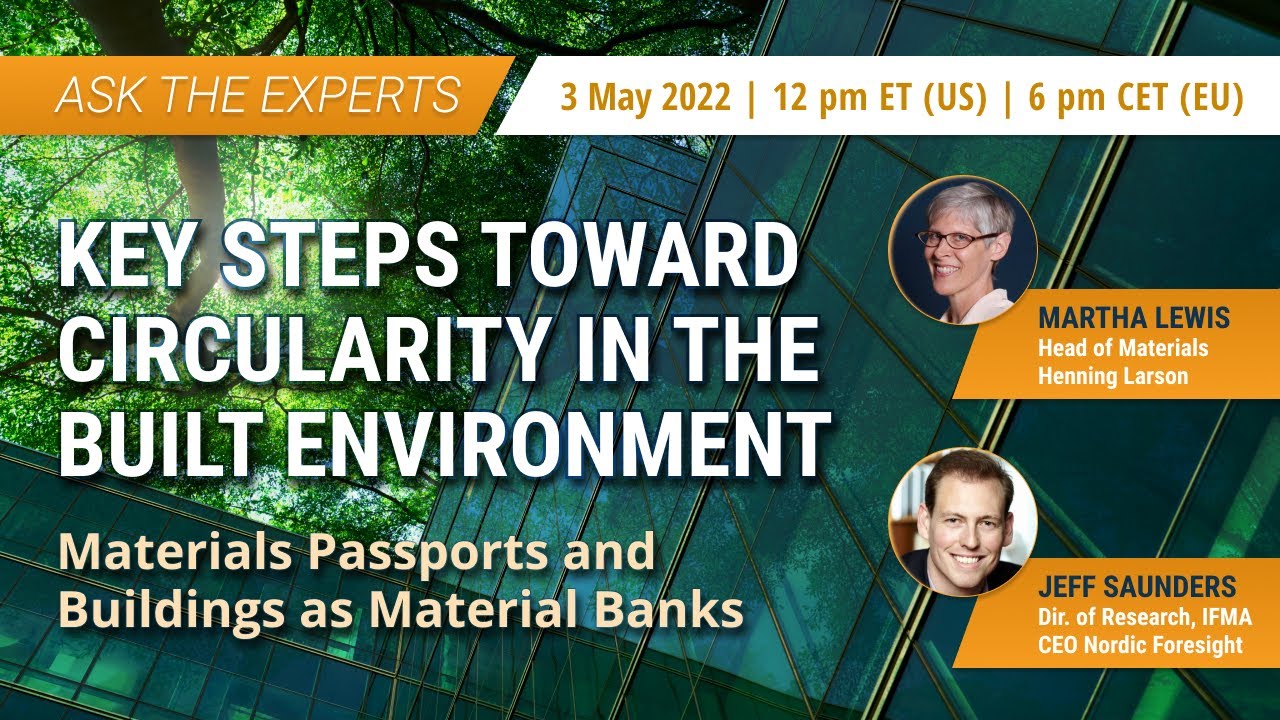 Key Steps Toward Circularity in the Built Environment - YouTube