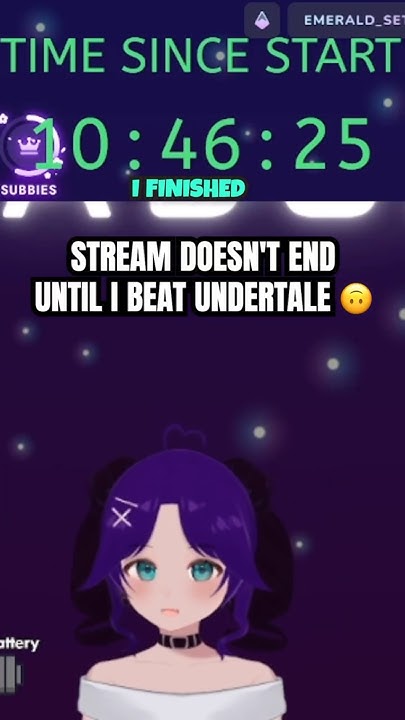 stream doesn't end until I lose my mind #vtuber #smallstreamer #undertale #gaming - YouTube
